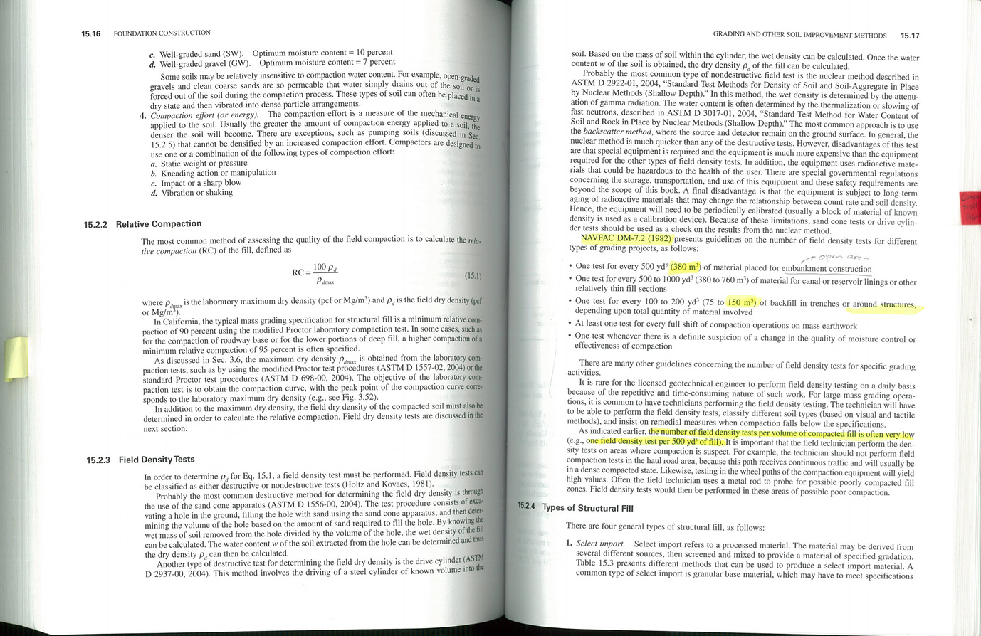 Engineered Fill Compaction Testing Frequency - Geotechnical Engineering ...