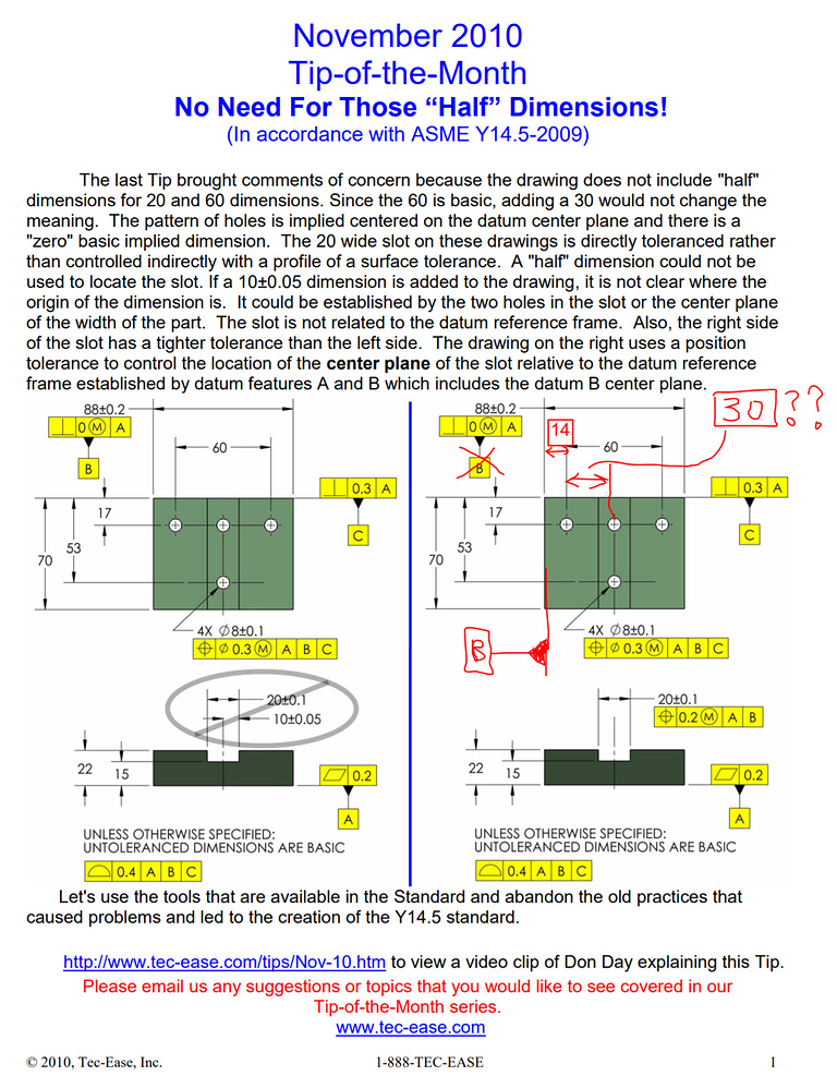 Half dimensions - Drafting & GD&T - SimpliEngineering